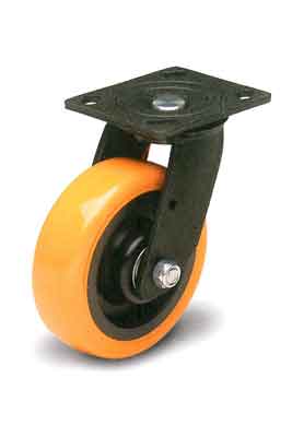 Tuff Grade B07-01-125-262 ~ Caster 5 Inch Swivel Orange Polyurethane ...