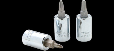 Gray TP2 ~ 3/8 Inch Drive No. 2 Phillips Head Socket Chrome Finish ...