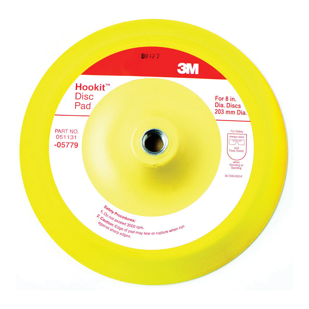 Backup Pads 05779 Hookit Disc Pad 0 8 in (20.32 cm) - Targa Tools